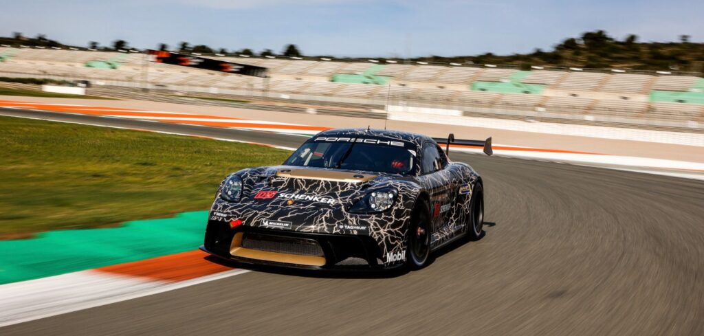 Porsche takes Mission R-based electric Cayman GT4 to the track ...