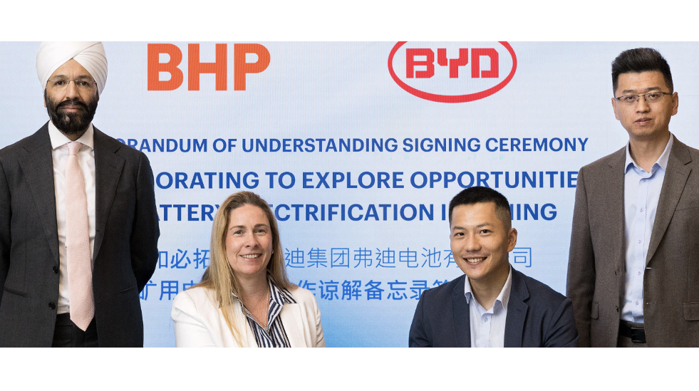 BHP signs MOU with FinDreams Battery to explore battery solutions for ...